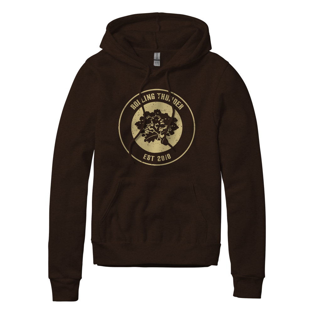 Distressed Patch Logo Hoodie