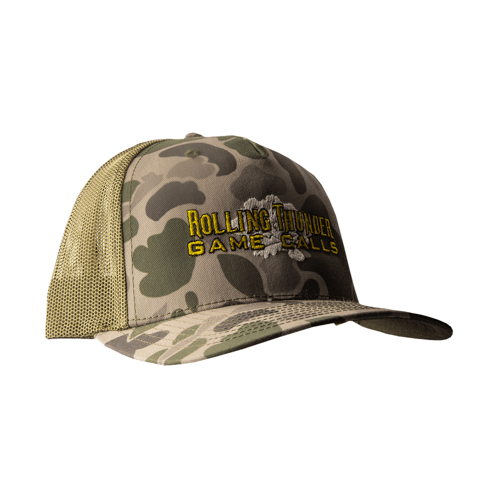 Old School Camo, Classic Logo Richardson 112 Mesh Back Hat