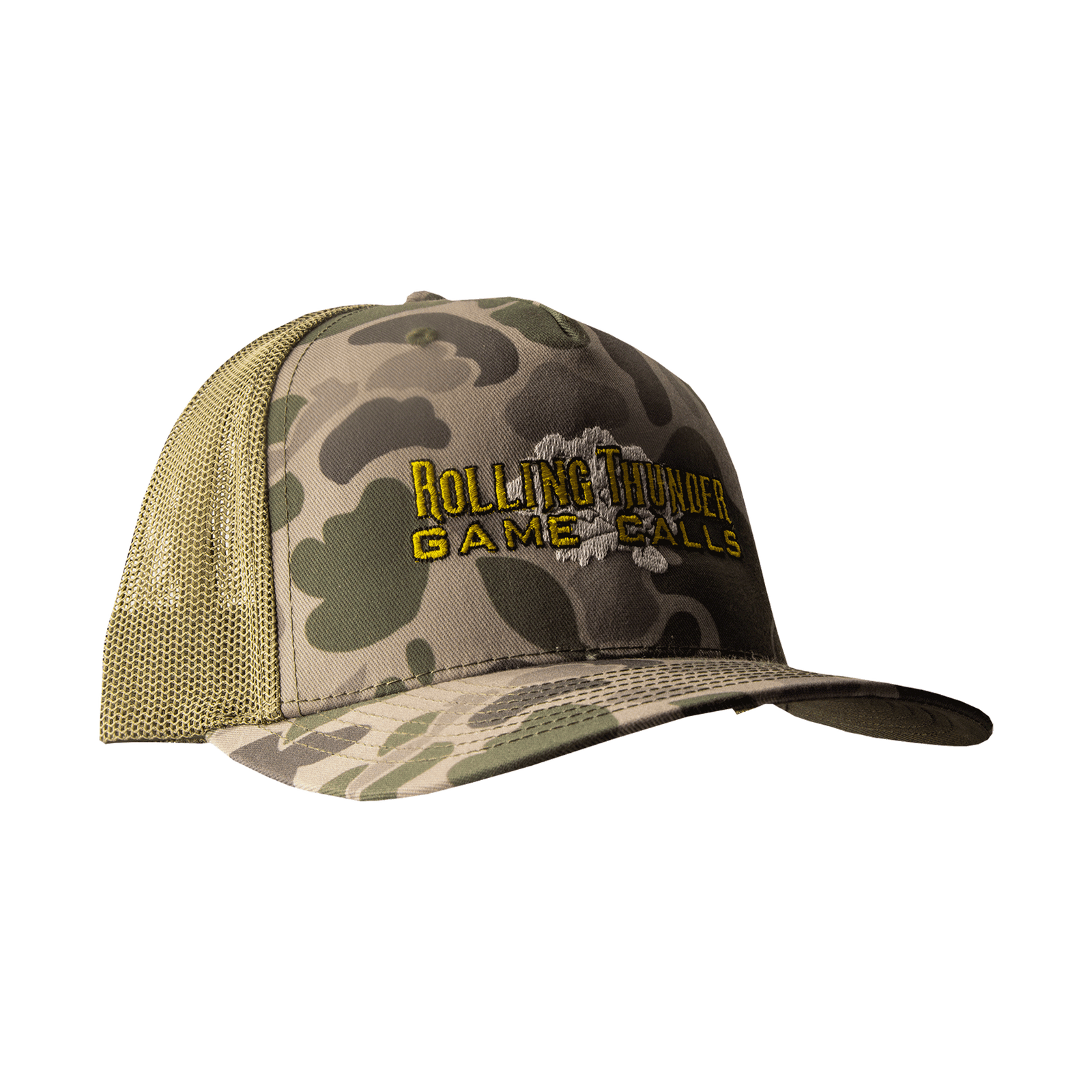 Old School Camo, Classic Logo Richardson 112 Mesh Back Hat